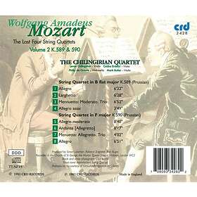 Chilingirian Quartet Last Four String Quartets S K589 & 590 CD - Sammenlign priser hos Prisjakt