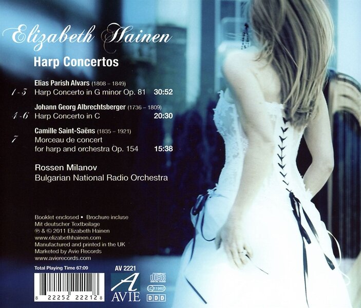 Elizabeth Hainen, Elias Parish Alvars Harp Concertos CD - Price from £15.64