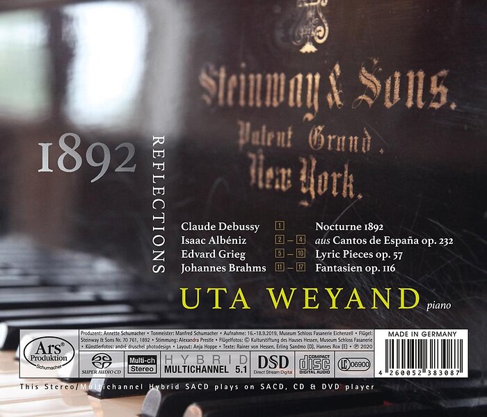 Uta Weyand 1892 Reflections CD - Hitta bästa pris på Prisjakt