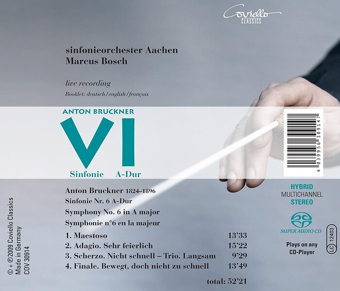 Marcus Bosch Symphony 6 In Major Wab 106 CD, från 230 kr i butiker på ...
