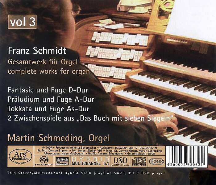 Schmidt, Schmeding Gesamtwerk Fur Orgel 3 CD - Sammenlign priser hos ...