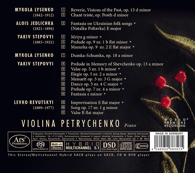 Violina Petrychenko, Alois Jedlichka, Levko Revutskyi, Mykola Lysenko ...