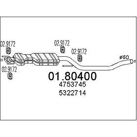 MTS mittenljuddämpare 01.80400 - Sammenlign priser hos Prisjakt