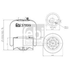 Febi Bälgar, luftfjädring BILSTEIN 37899, Från 1823 kr