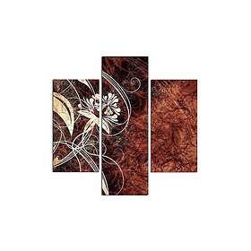 Dekorativ MDF-målning 3 Delar Flerfärgad 251TRE1957 - finn riktig ...