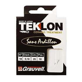 Teklon Sans Ardillon Hook Vit 16 (20 cm-0,12 mm) - Hitta bästa pris på ...