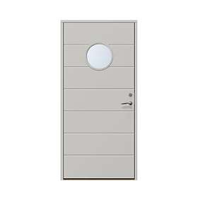 Skånska Byggvaror Ytterdörr Stabil Åhus 10 x 21, Vänsterhängd, Ljusgrå ...