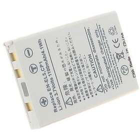 Batteriexperten Kompatibelt med Nikon Coolpix P3, 3.6V (3.7V), 1100 mAh ...
