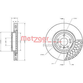 Metzger Bromsskiva 6110757 - Hitta bästa pris på Prisjakt