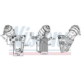 Nissens Oljekylare, motor 91347, Från 1184 kr