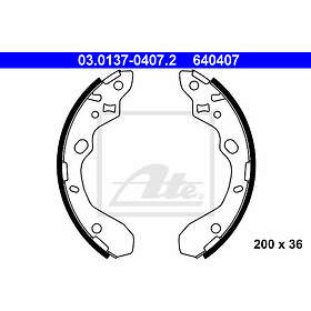 ATE Bromsbackar sats 03.0137-0407.2 - Hitta bästa pris på Prisjakt