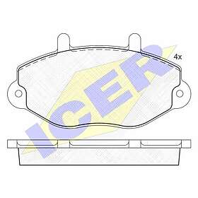 ICER Bromsbeläggssats, skivbroms 140897 - Hitta bästa pris på Prisjakt