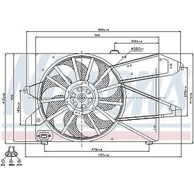 Nissens Fläkt, kylare 85505 - Hitta bästa pris på Prisjakt