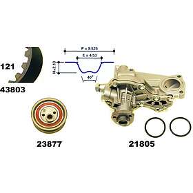 Mapco Vattenpump kuggremssats 41814 - Hitta bästa pris på Prisjakt