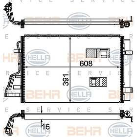Hella Kondensor, klimatanläggning 8FC 351 318-444 - Hitta bästa pris på ...