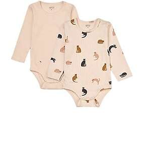 Liewood 2-Pack Yanni Baby Bodys Miauw/Apple Blossom Mix 74 cm ...