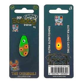 OGP Lures Bulldog Inline 6g / Green Orange Clown, Från 89 kr