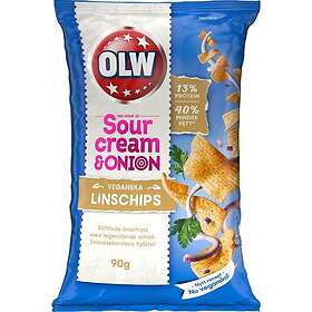 OLW Linschips Veganska Sourcream & Onion 90g - finn riktig produkt og ...