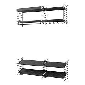String Hylla Paket Svart Stål NO13 NO10 - Hitta bästa pris på Prisjakt
