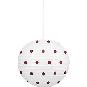 Nofred Dot Lampskärm Rispapper Ø40 cm, Vinröd Ståltråd - Offres dès 20