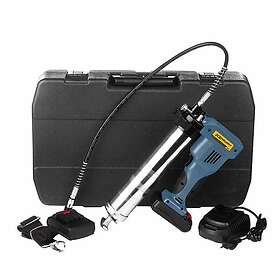 18,5V Premium Pro Fettspruta, komplett med 2x Li-ion batterier och ...