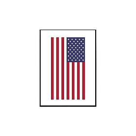 Wallstars USA Flag Diagonal Illustration Flerfärgad/Blå/Vit/Röd 61x91 ...