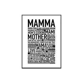Wallstars Mamma Text Svartvit 61x91 cm 89-61X91 - Hitta bästa pris på ...
