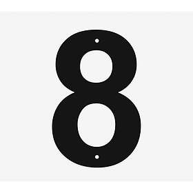 Allux Bokstäver och Siffror Stål 18 cm / Svart / Siffran 8 - Hitta ...