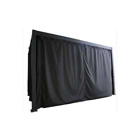 Sidoväggar till Paviljong Mirador 300x400 cm 4 st Svart 19467 - Black ...