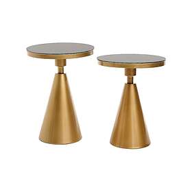 Best pris på Set Caeth Sidebord Runt Guld 253NSR1106 Sidebord og ...