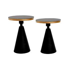 Best pris på Set Caeth Sidebord Runt Gull/Svart 253NSR1102 Sidebord og ...