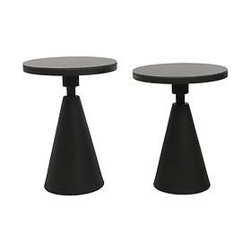 Set Caeth Sidobord Runt Svart 253NSR1108 - Hitta bästa pris på Prisjakt