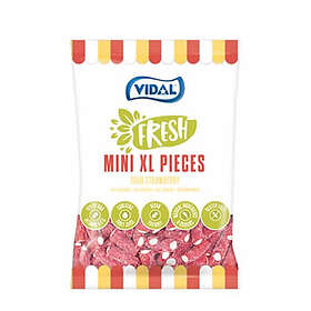 Vidal Mini XL Pieces Sour Strawberry 80g - Hitta bästa pris på Prisjakt