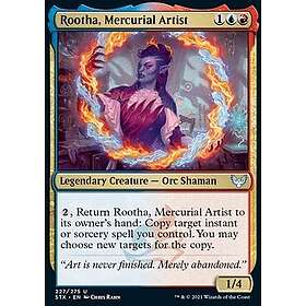 Magic Löskort: Strixhaven: School of Mages: Rootha, Mercurial Artist ...