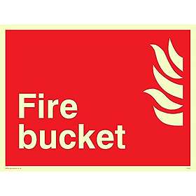 Viking Signs FV352-A5L-PV "Fire Bucket" skylt, foto självlysande ...