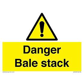 Viking Signs Danger Bale stapelskylt 200 x 150 mm A5L, Från 105 kr