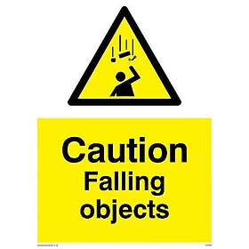 Viking Signs WC486-A1P-1M "Varning fallande föremål" skylt, 1 mm ...