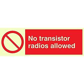 Viking Signs PV51-L62-PV "No Transistor-Radios Allowed"-skylt ...