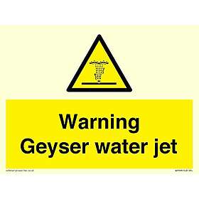 Viking Signs Warning Geyser water jet skylt – 200 x 150 mm – A5L ...