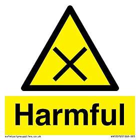 Viking Signs Skadlig skylt – 85 x 85 mm – S85, Från 84 kr