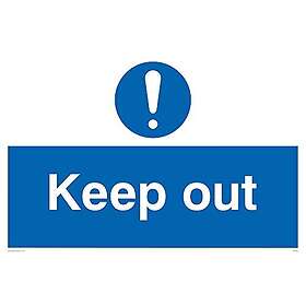 Viking Signs MC520-A4L-V"Keep Out"-skylt, vinyl, 200 mm H x 300 mm B ...