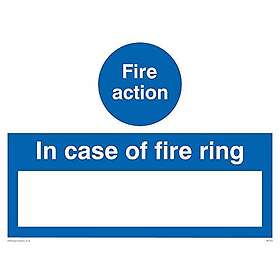 Viking Signs MF323-A5L-1M"Fire Action In Case Of Fire Ring" skylt ...
