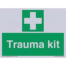 Viking Signs Trauma kit skylt – 100 x 75 mm – A7L, Från 138 kr
