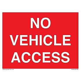 Viking Signs NO VEHICLE ACCESS Skylt 200 x 150 mm A5L - Hitta bästa ...