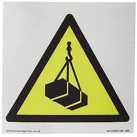 Viking Signs W015 Varning: Overhead belastningsskylt 85 x 85 mm S85 ...