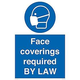 Viking Signs Ansiktsskydd krävs av LAW skylt – 400 x 600 mm – A2P, Från ...