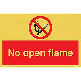 Viking Signs Skylt utan öppen flamma 300 x 200 mm A4L, Från 344 kr