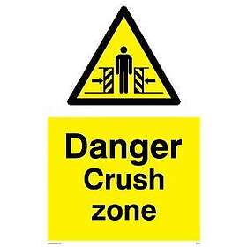 Viking Signs WV5252-A2P-AC Danger Crush Zone - Hitta bästa pris på Prisjakt