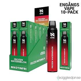 N ONE One ZERO Mesh Frozen Watermelon Engångs Vape 0mg 7ml 10pack ...