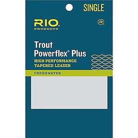 RIO Powerflex Plus Leader 9' 0,15 mm Taperad, 1 stk, Från 109 kr